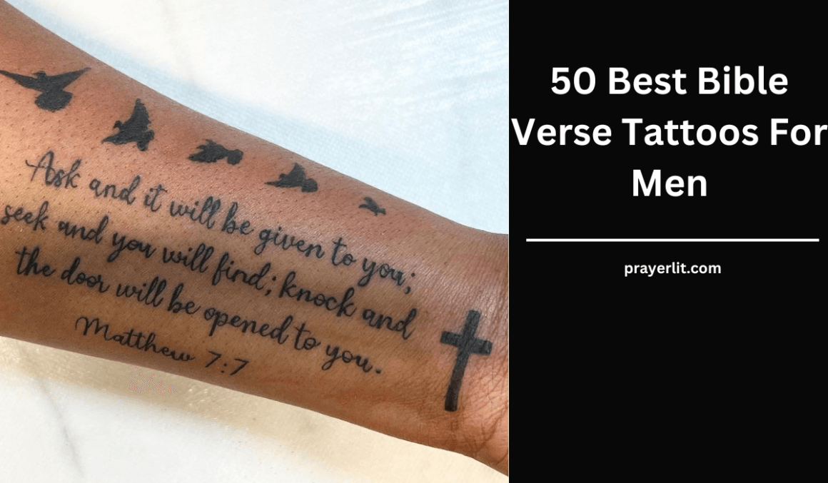 50 Best Bible Verse Tattoos For Men (2026) - PrayerLit