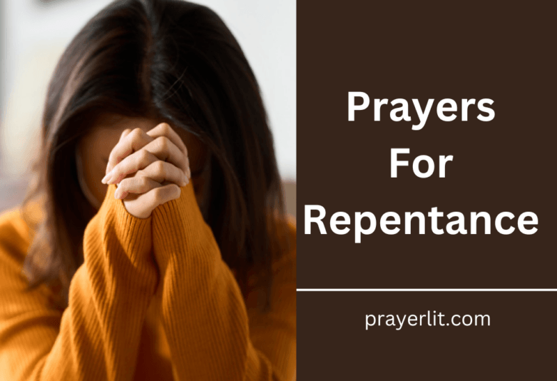 27 Efficient Prayers For Repentance (2025) - PrayerLit