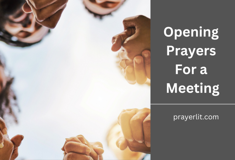 30 Effective Opening Prayers For a Meeting (2025) - PrayerLit
