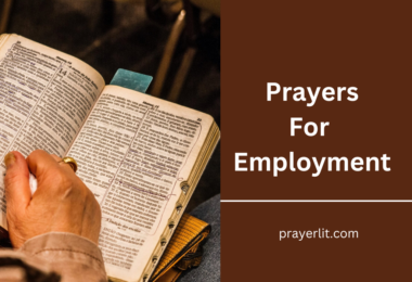 40 Efficient Prayers For Employment (2025) - PrayerLit