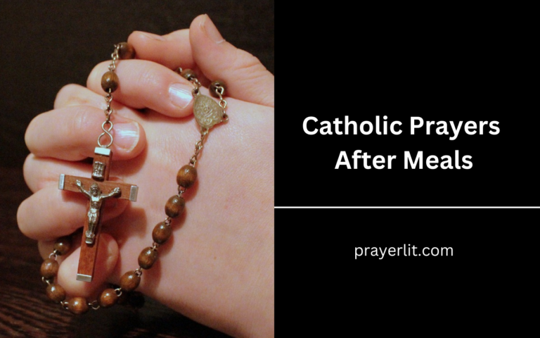 30 Amazing Catholic Prayers After Meals (2026) - PrayerLit