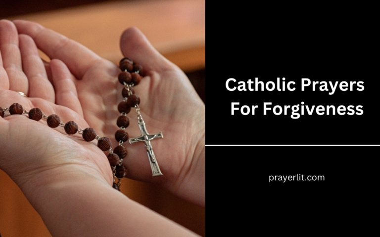30 Amazing Catholic Prayers For Forgiveness (2025) - PrayerLit