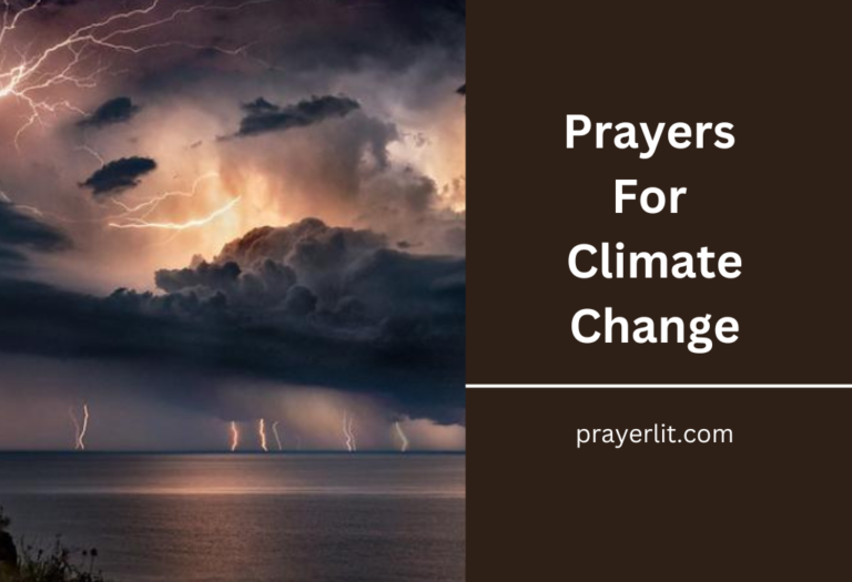 30 Effective Prayers For Climate Change (2025) - PrayerLit