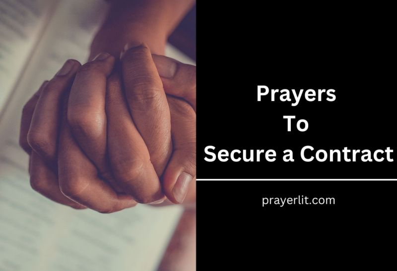 30 Powerful Prayers to Secure a Contract (2026) - PrayerLit