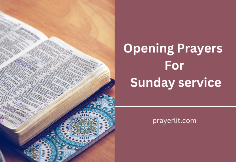 33 Powerful Opening Prayers For Sunday service (2025) - PrayerLit