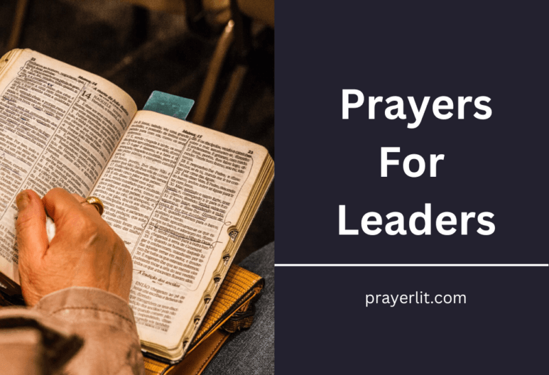 35 Amazing Prayers For Leaders (2026) - PrayerLit