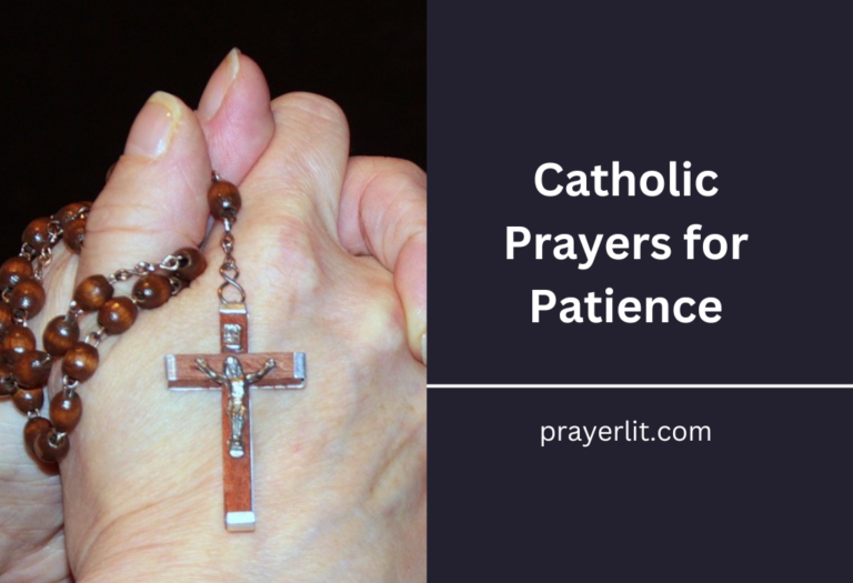 35 Powerful Catholic Prayers for Patience (2025) - PrayerLit
