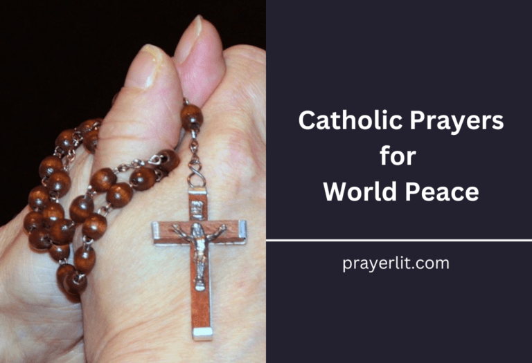 35 Powerful Catholic Prayers for World Peace 2026 - PrayerLit
