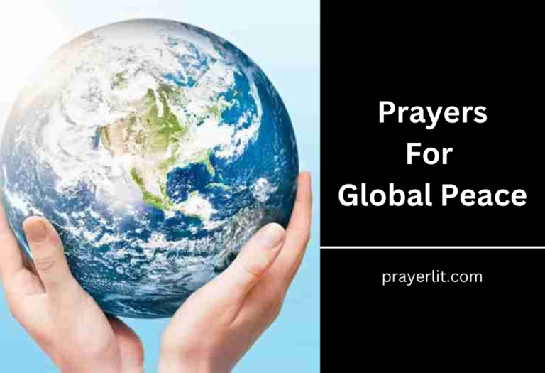 35 Powerful Prayers For Global Peace (2025) - PrayerLit