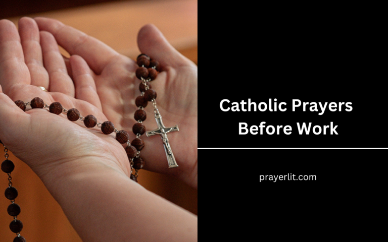 35 Powerful Catholic Prayers Before Work (2025) - PrayerLit