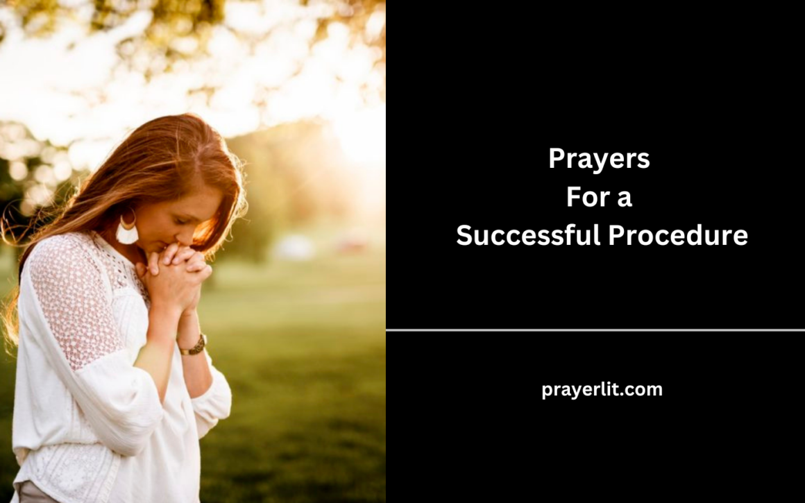 33 Efficient Prayers For a Successful Procedure (2026) - PrayerLit