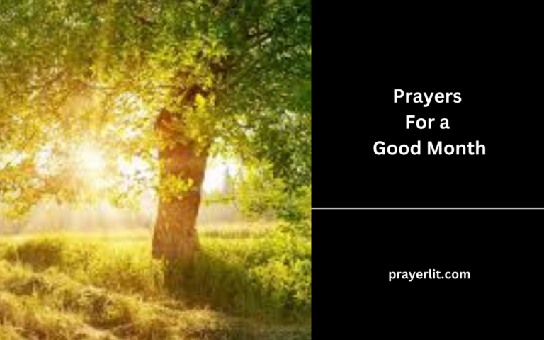 35 Effective Prayers For a Good Month (2026) - PrayerLit