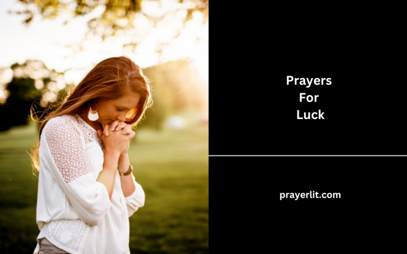 35 Efficient Prayers For Luck (2025) - PrayerLit