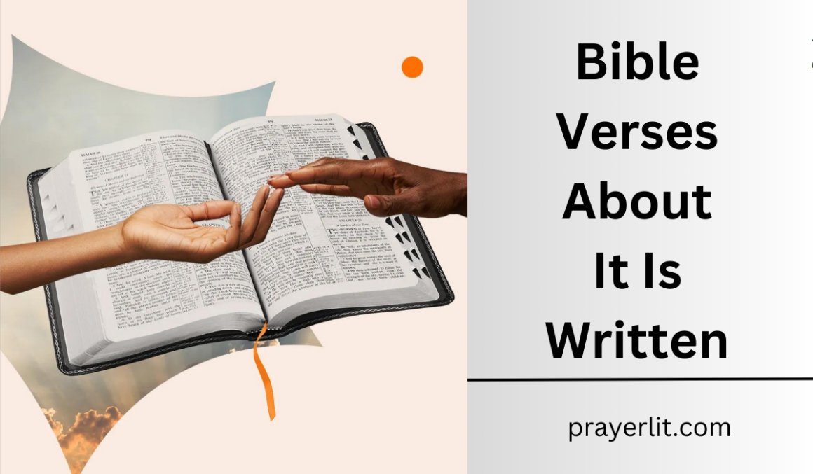 30 Most Effective Bible Verses About It Is Written (2025) - PrayerLit