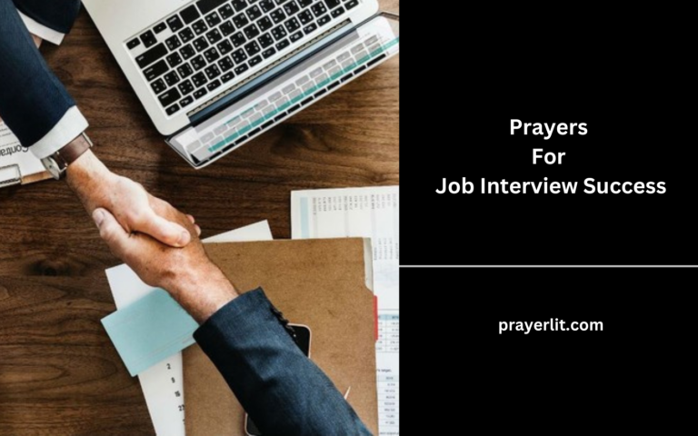 33 Powerful Prayers For Job Interview Success (2026) - PrayerLit