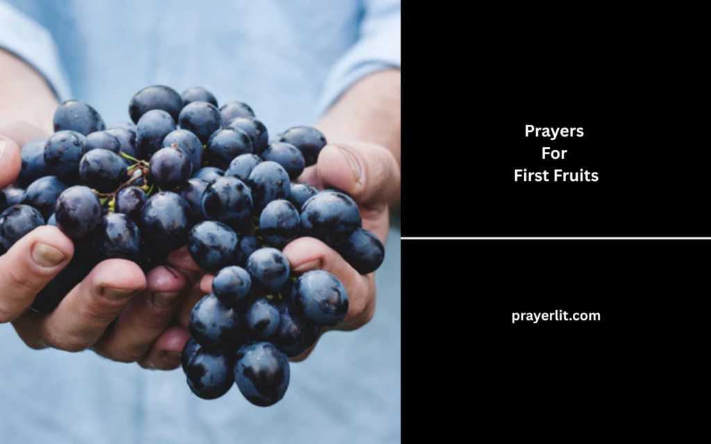 30 Amazing Prayers For First Fruits (2025) - PrayerLit