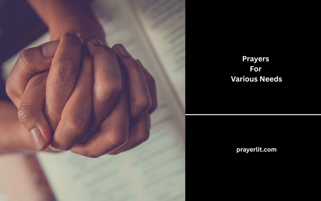 30 Effective Prayers For Various Needs (2026) - PrayerLit