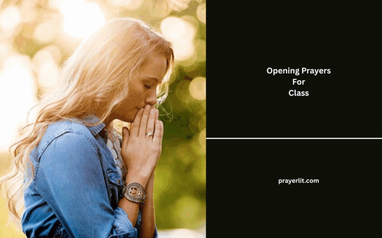 30 Amazing Opening Prayers For Class (2026) - PrayerLit