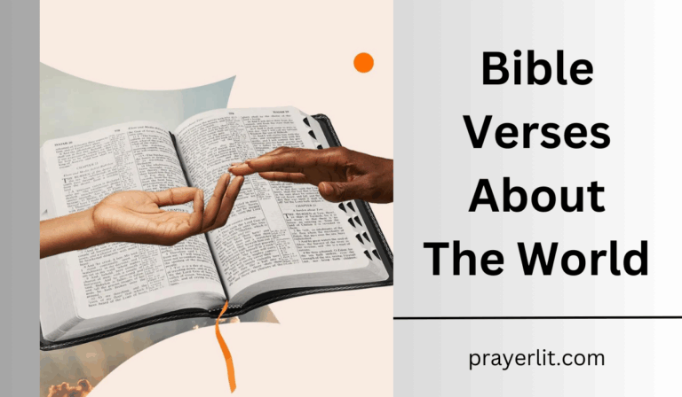 30 Powerful Bible Verses About The World (2026) - PrayerLit