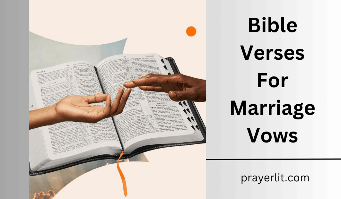 30 Most Effective Bible Verses For Marriage Vows (2025) - PrayerLit