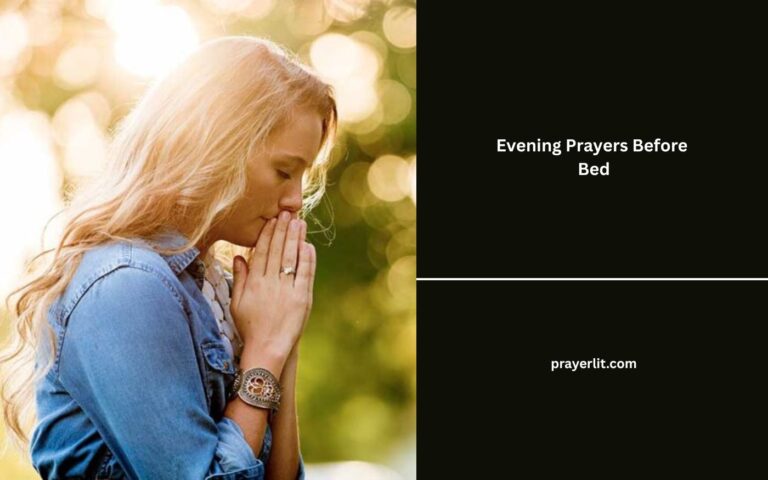 30 Amazing Evening Prayers Before Bed (2025) - PrayerLit