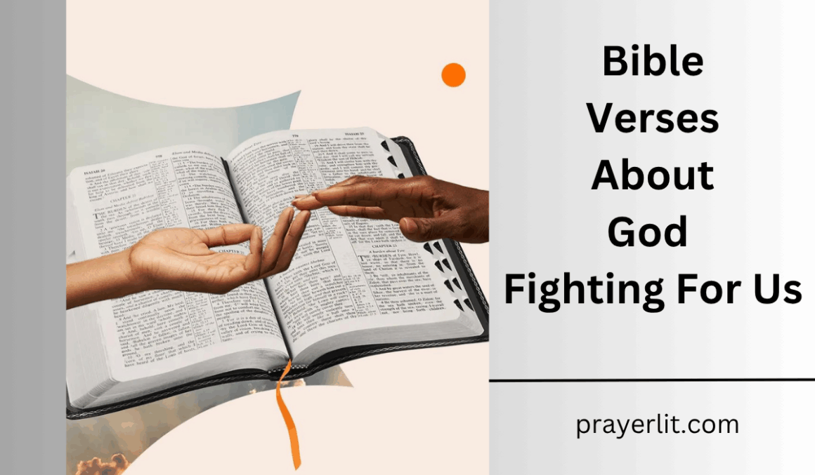 30 Inspiring Bible Verses About God Fighting For Us - PrayerLit