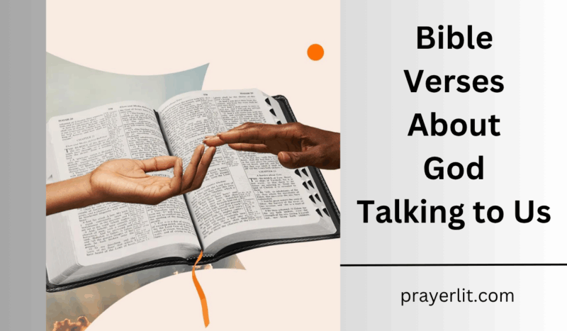 30 Powerful Bible Verses About God Talking To Us (2025) - PrayerLit