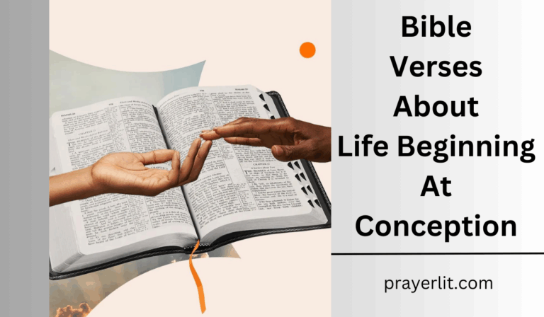 30 Most Effective Bible Verses About Life Beginning At Conception (2025) - PrayerLit
