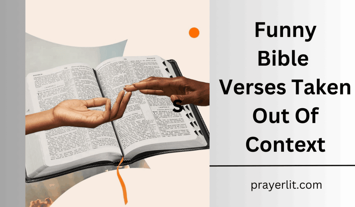 30 Inspiring Funny Bible Verses Taken Out Of Context (2026) - PrayerLit