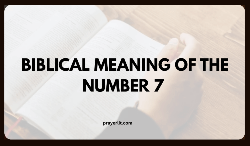 What Does the Number 7 Mean in the Bible? 2026 - PrayerLit