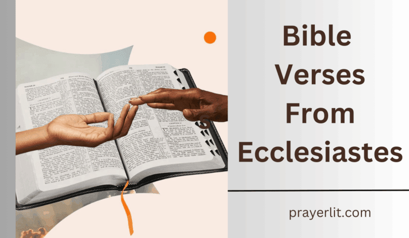30 Most Powerful Bible Verses From Ecclesiastes (2025) - PrayerLit