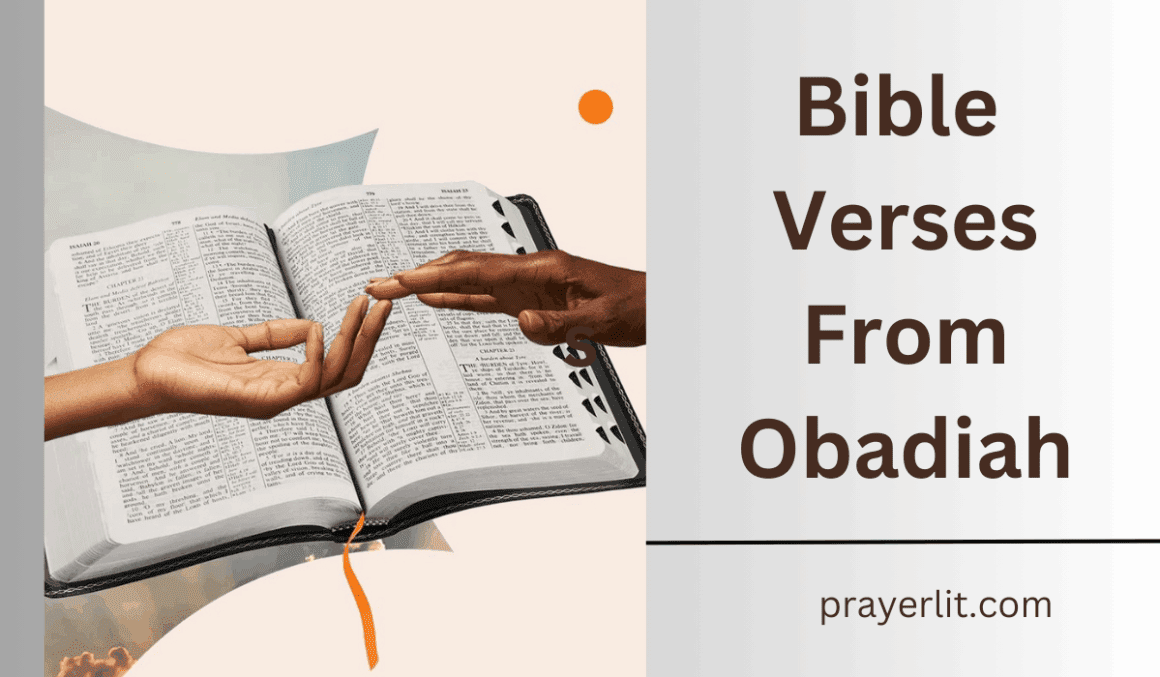 20 Most Powerful Bible Verses From Obadiah (2025) - PrayerLit