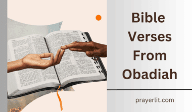 20 Most Powerful Bible Verses From Obadiah (2025) - PrayerLit