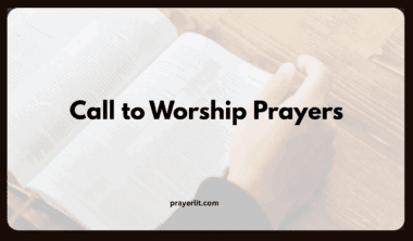 35 Powerful Invocation Prayers for Worship Service (2025) - PrayerLit