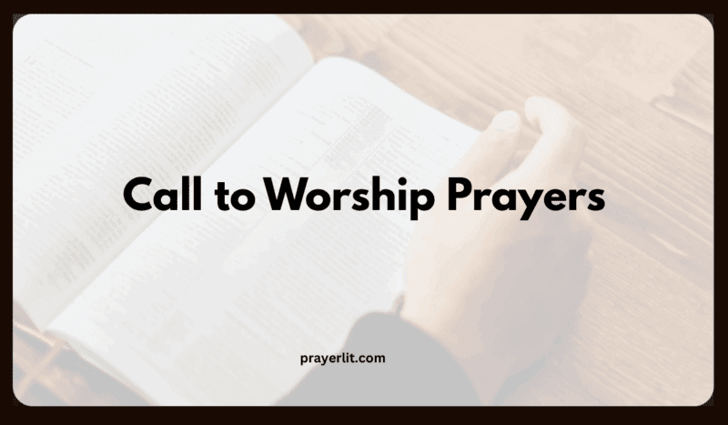 35 Powerful Invocation Prayers for Worship Service (2025) - PrayerLit
