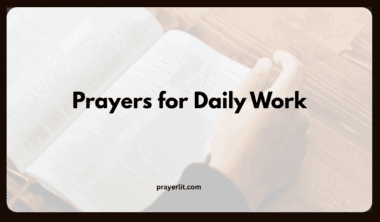 35 Short Powerful Prayers for Daily Work 2026 - PrayerLit
