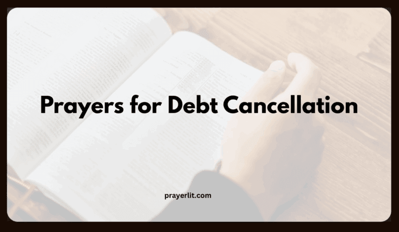35 Effective Prayers for Debt Cancellation 2026 - PrayerLit