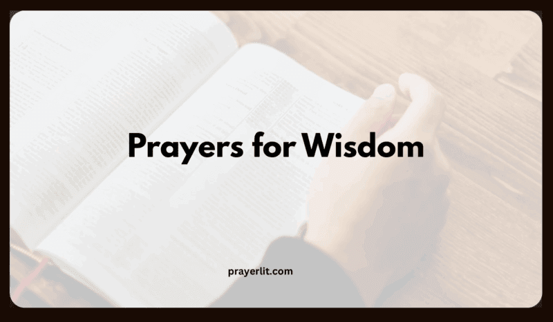 50 Powerful Prayers for Wisdom 2025 - PrayerLit