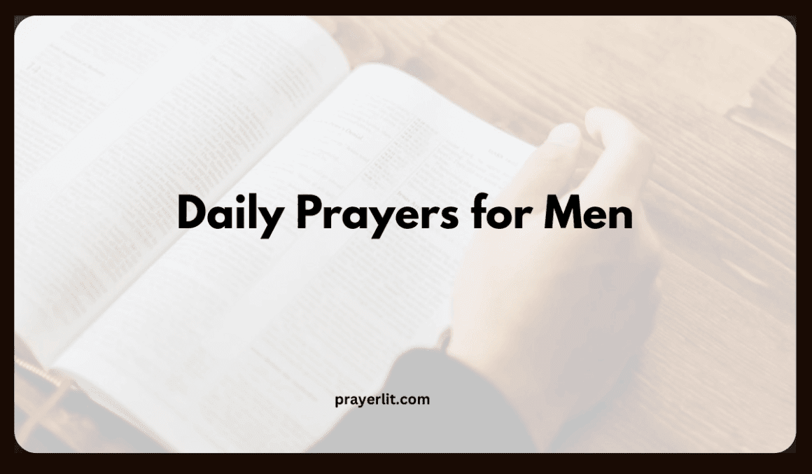 35 Short Powerful Daily Prayers for Men 2026 - PrayerLit