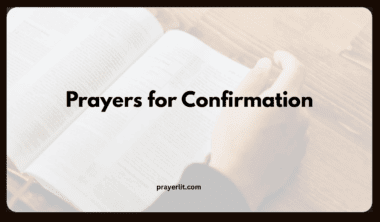 35 Short Powerful Prayers for Confirmation 2026 - PrayerLit