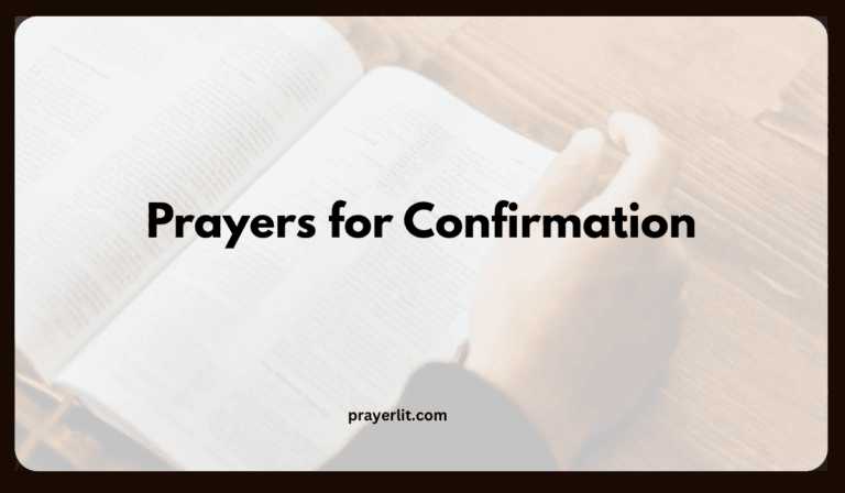 35 Short Powerful Prayers for Confirmation 2026 - PrayerLit