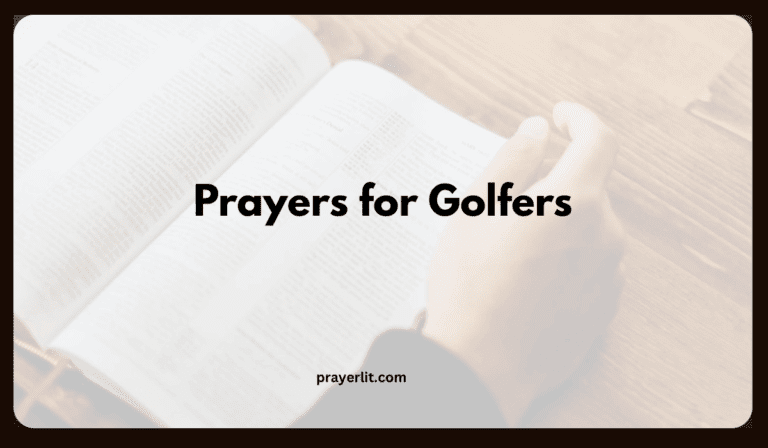 35 Powerful Prayers for Golfers 2026 - PrayerLit