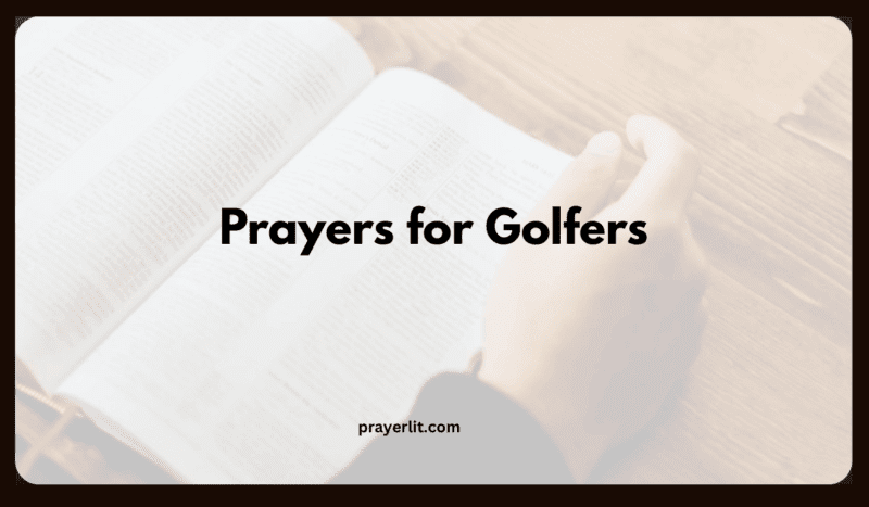 35 Powerful Prayers for Golfers 2026 - PrayerLit