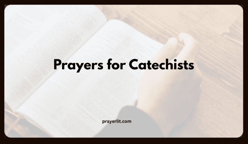 35 Short Powerful Prayers for Catechists - PrayerLit