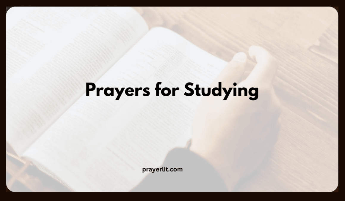 40 Short Powerful Prayers for Studying 2025 - PrayerLit