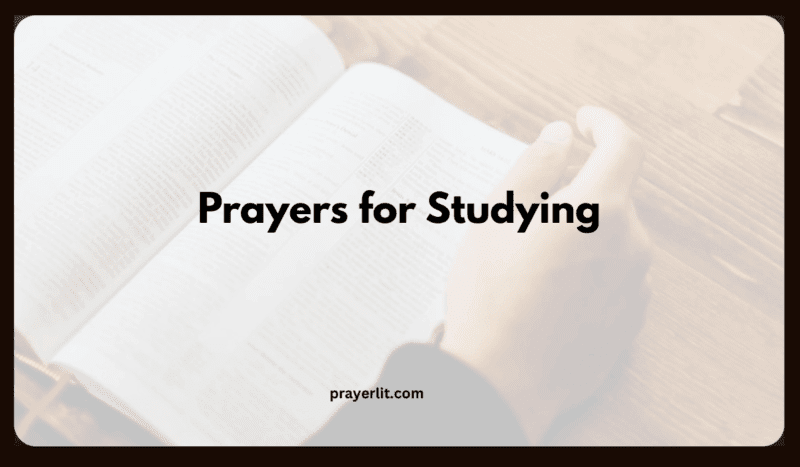 40 Short Powerful Prayers for Studying 2025 - PrayerLit